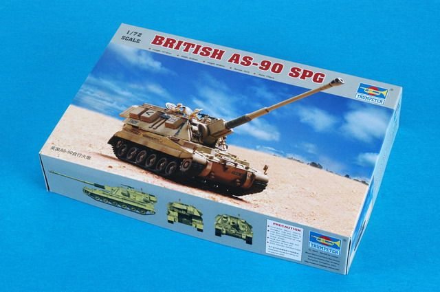 Trumpeter 1/72 Scale AS90 Self-Propelled Howitzer Model Kit | Hobbies