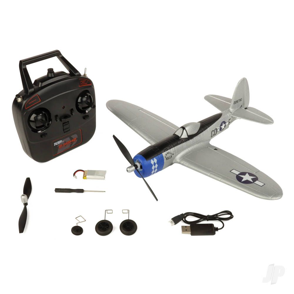 Top RC P-47 Ready to Fly 450 (Mode 2) Radio Controlled Aircraft | Hobbies