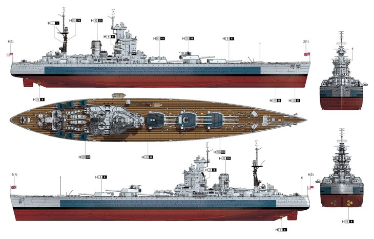 Trumpeter HMS Nelson 1944 Large Scale Kit | Hobbies