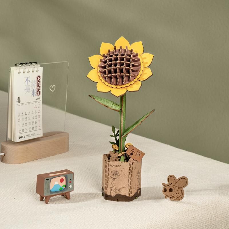 Rowood Sunflower Wooden Model Kit | Hobbies