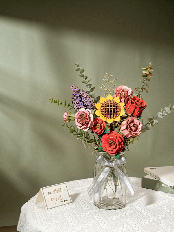 Rowood Flower Bouquet Wooden Model Kit | Hobbies