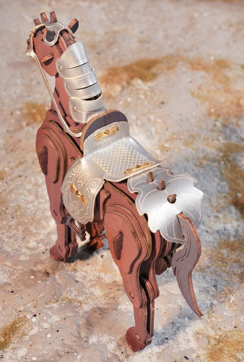 Rowood Warrior Horse Wooden Model Kit | Hobbies