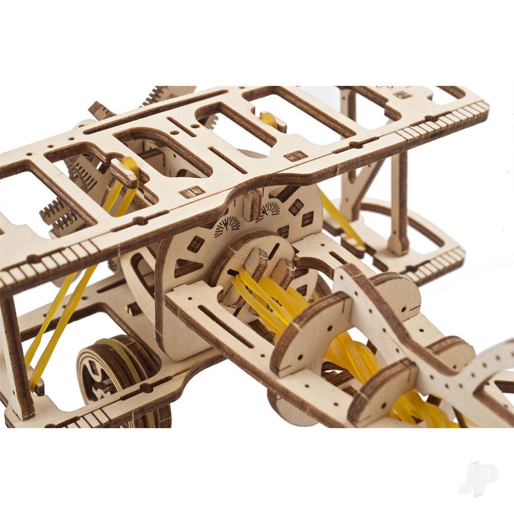 UGears Mini Biplane Wooden Model Kit | Hobbies