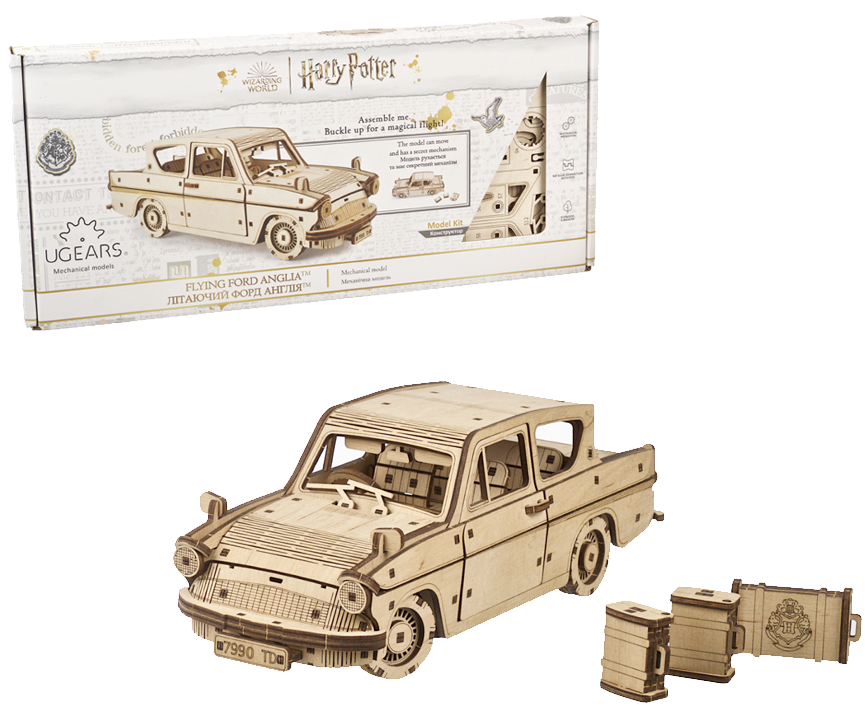 UGears Flying Ford Anglia Wooden Kit | Hobbies