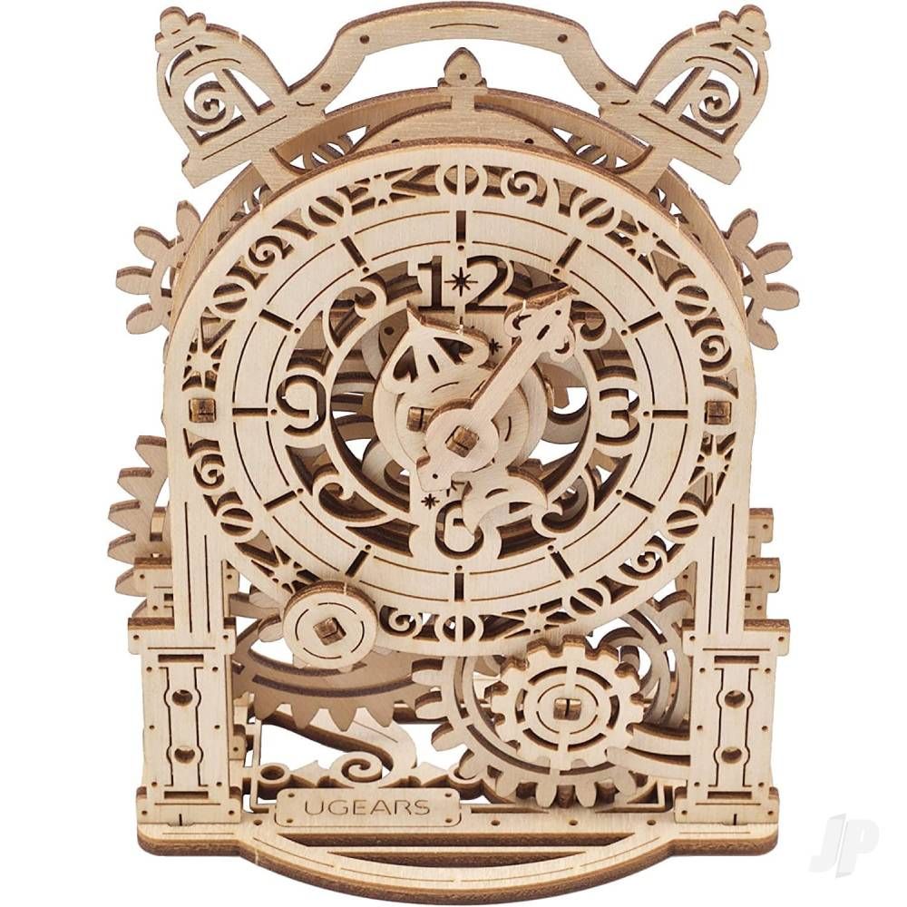 UGears Vintage Alarm Clock Wooden Model Kit | Hobbies
