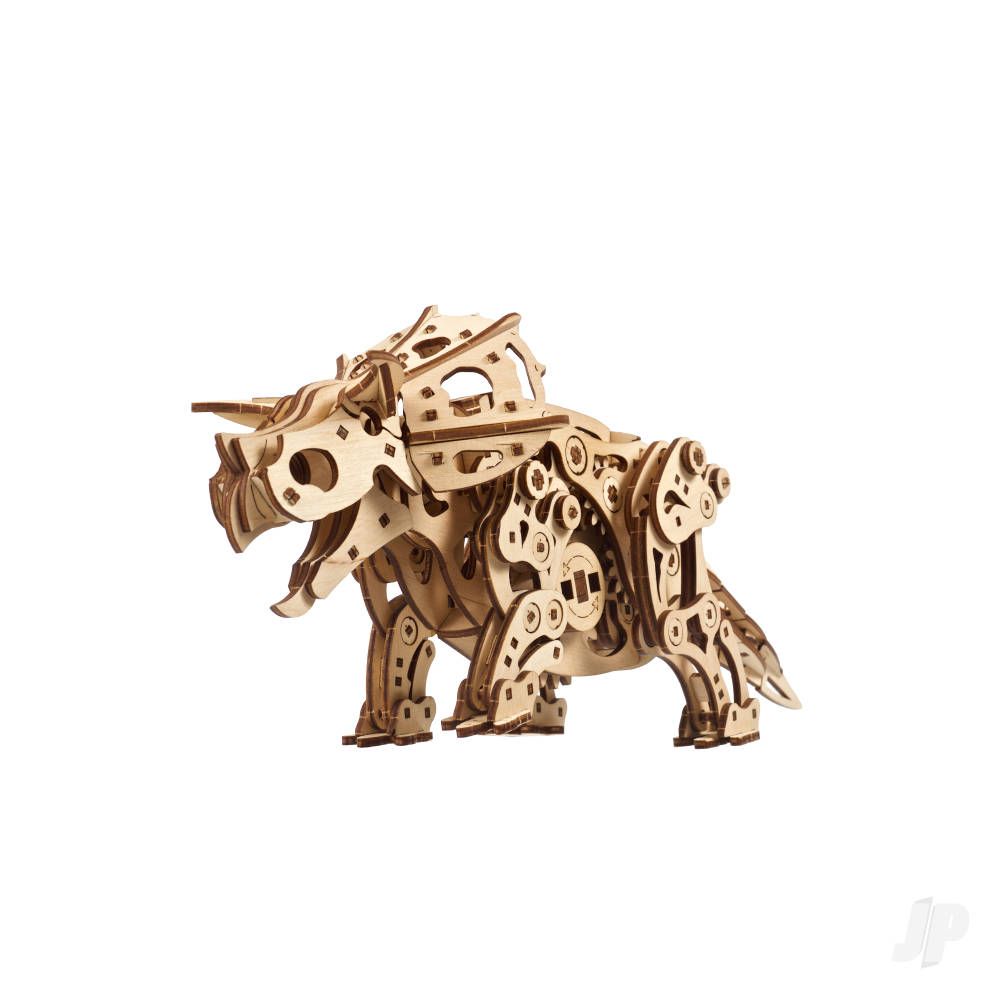UGears Triceratops Wooden Model Kit | Hobbies