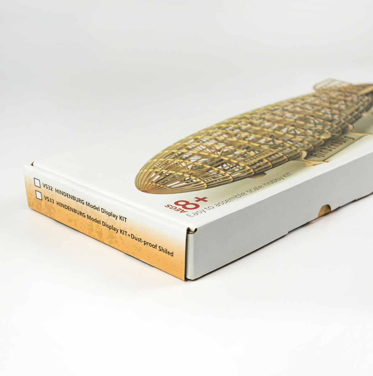 DW 1/408 Scale Hindenburg Zeppelin Wooden Aircraft Model Kit and Dust ...