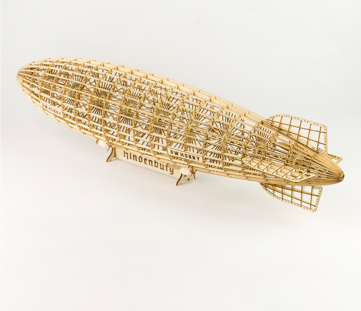 DW 1/408 Scale Hindenburg Zeppelin Wooden Aircraft Model Kit and Dust ...