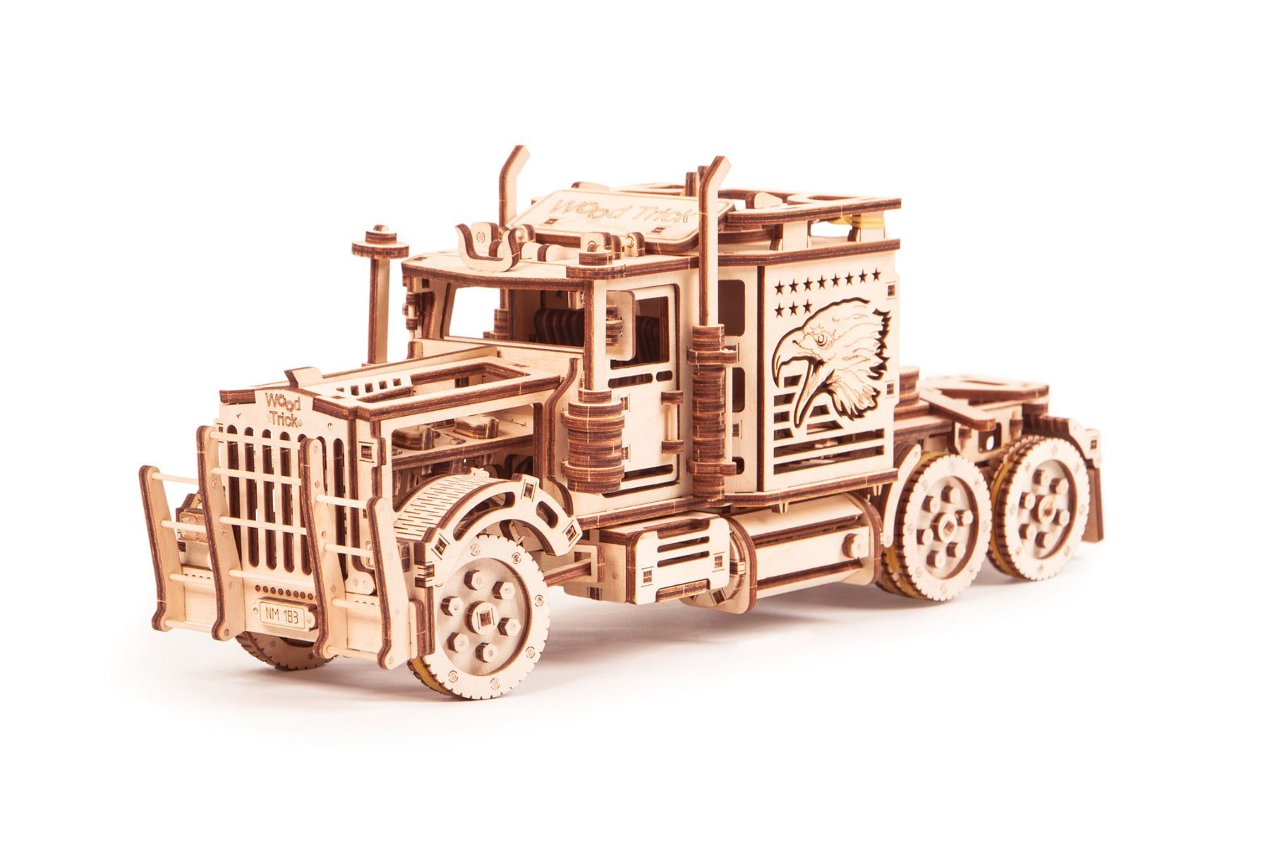 Wood Trick Big Rig Wooden Model Kit | Hobbies