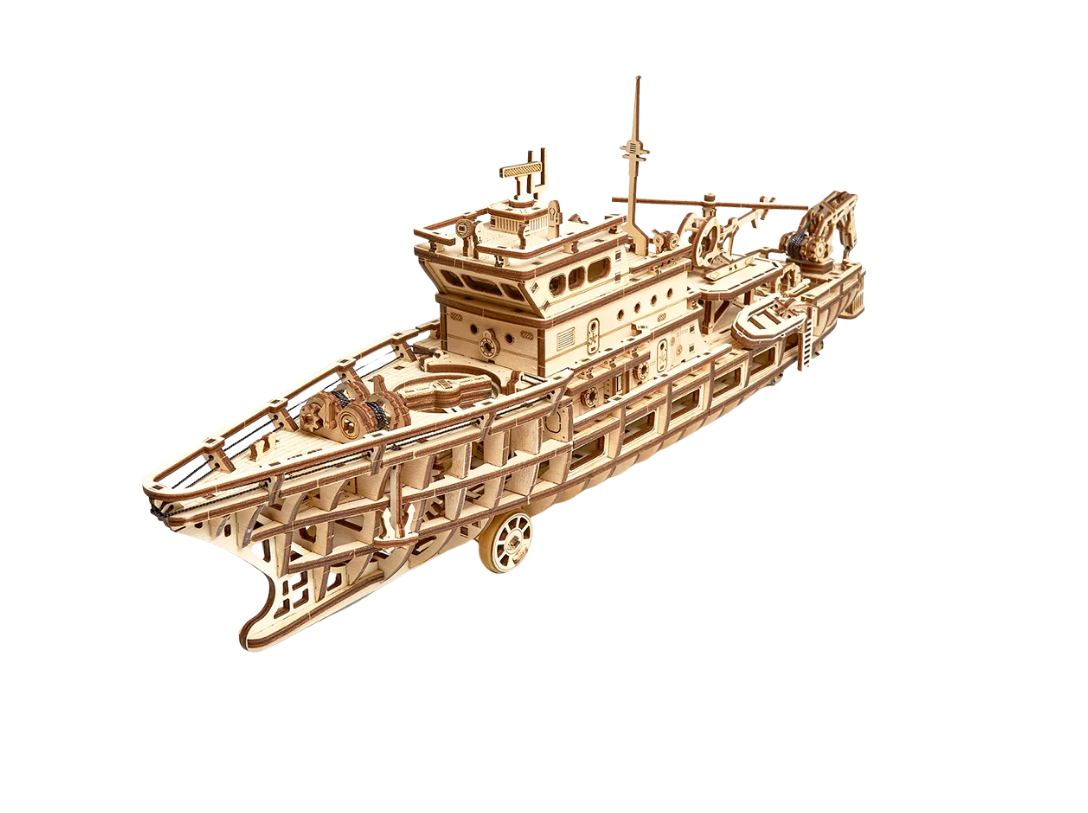 Wood Trick Ocean Explorer Yacht Wooden Model Kit | Hobbies