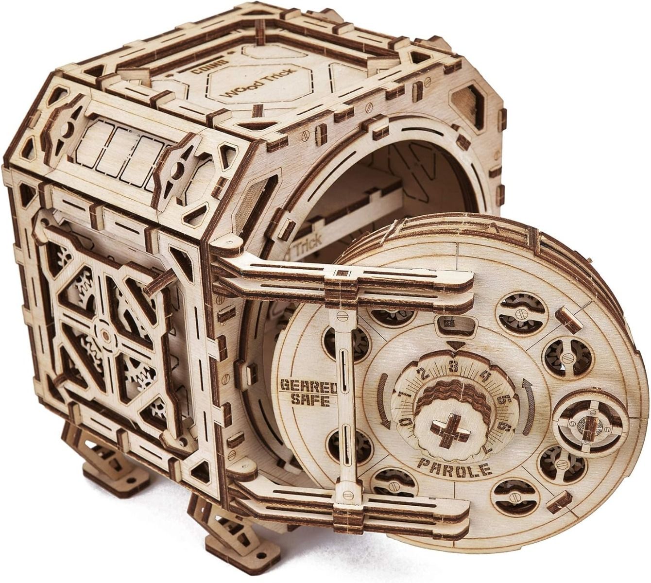 Wood Trick Geared Safe Wooden Model Kit | Hobbies