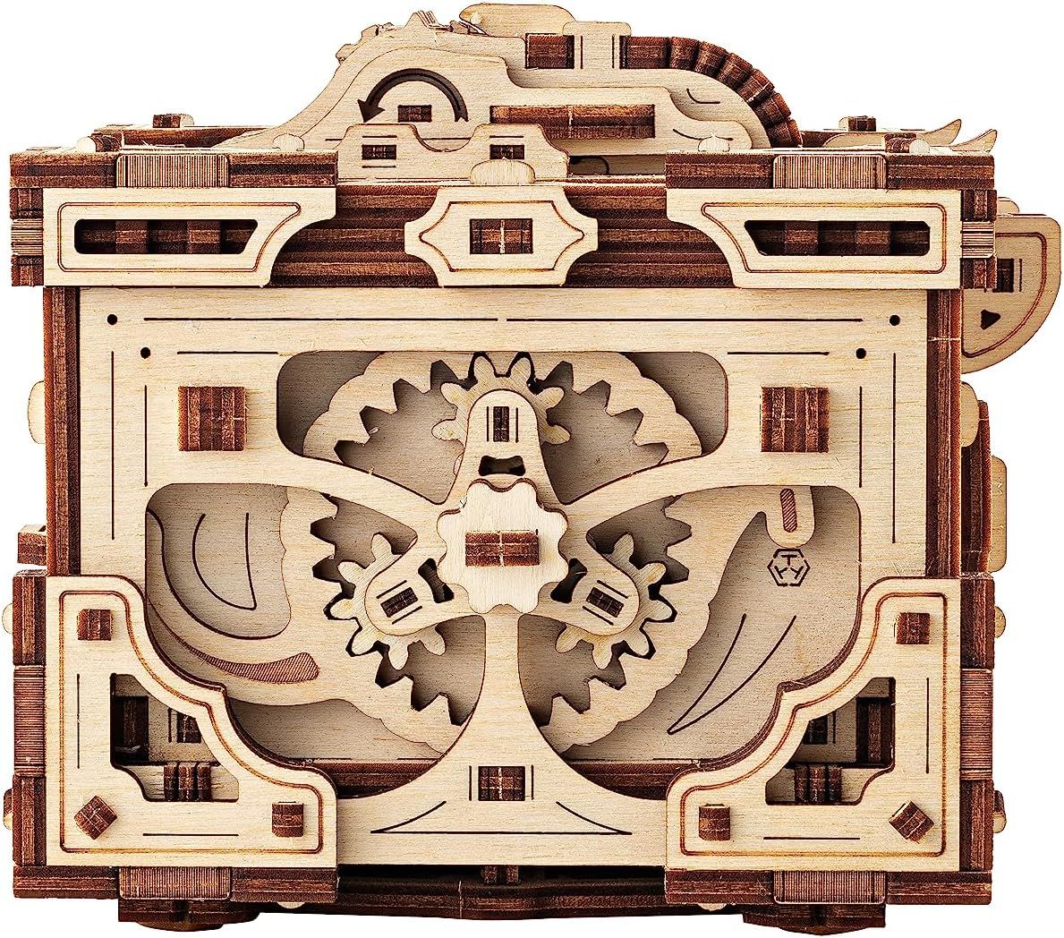 Wood Trick Enigma Chest Wooden Model Kit | Hobbies