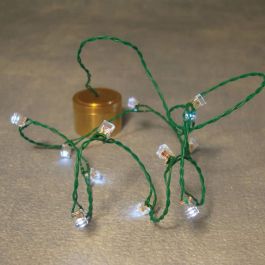 Battery Powered White String Lights for 12th Scale Dolls House | Hobbies