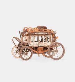 ROKR Stagecoach Music Box Wooden Model Kit | Hobbies