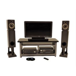 Silver Home Cinema Set for 12th Scale Dolls House | Hobbies