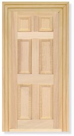 12th Scale Dolls House Panelled Wooden Door DIY001 | Streets Ahead ...
