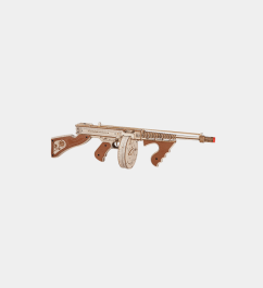 ROKR Thompson Submachine Gun Wooden Model Kit | Hobbies