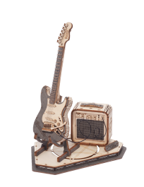 ROKR Electric Guitar Wooden Model Kit | Hobbies