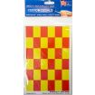 Red & Yellow Reflective Battenburg Decals | Hobbies