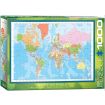 EuroGraphics Map of the World 1000 Piece Jigsaw Puzzle EG60000557 | Hobbies